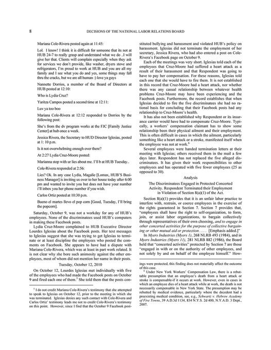 My publications - NLRB Board Decision 2 - Page 8-9 - Created with ...
