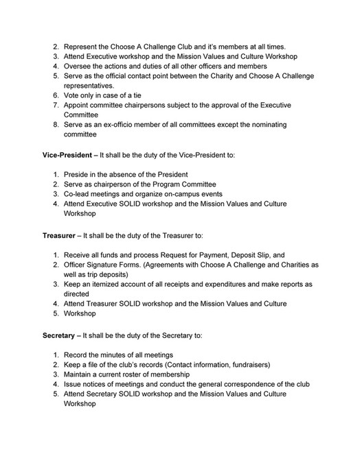 Choose A Challenge Information Packs - CACH - Club Constitution ...