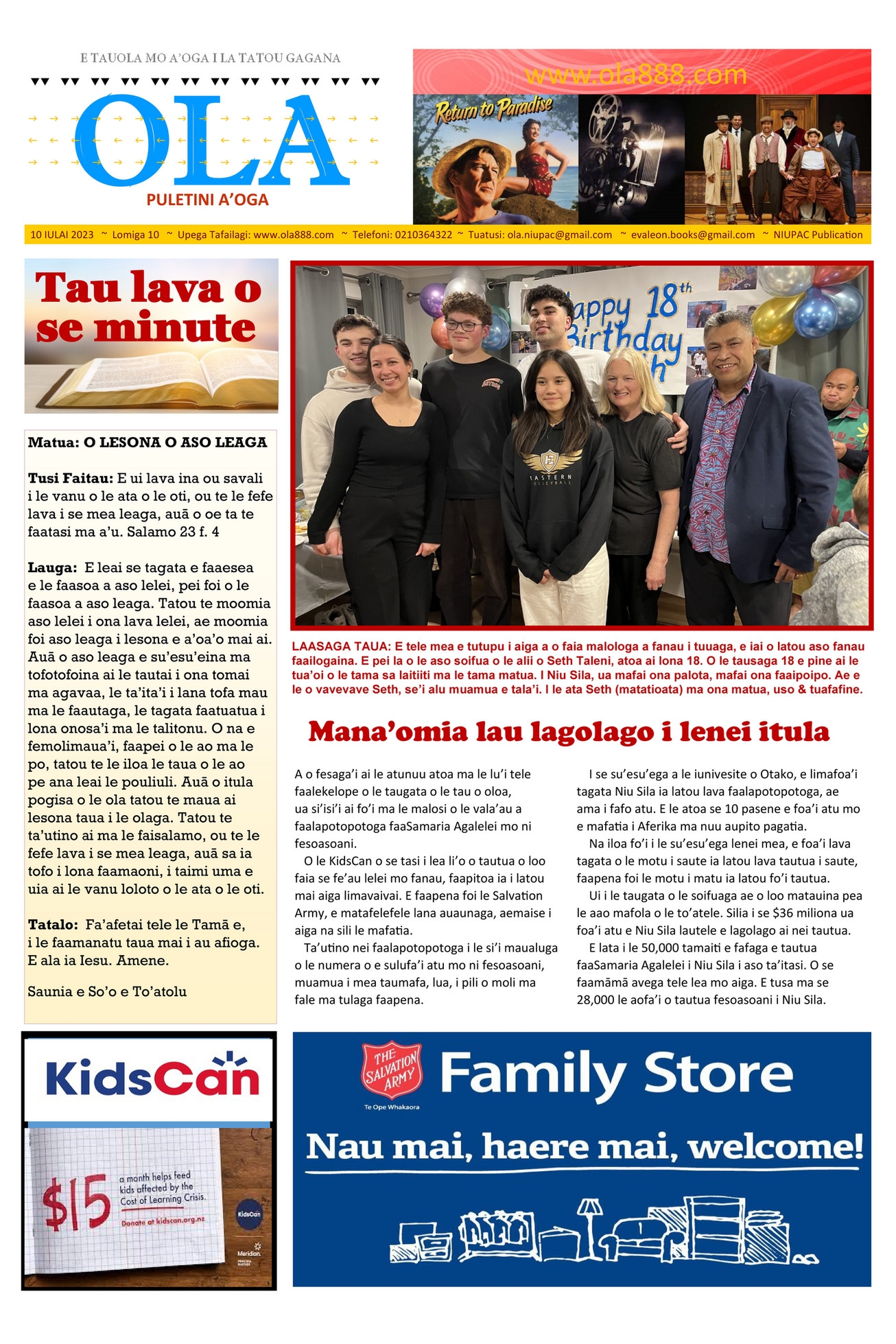 niupac - OLA 10 2023 - Page 1 - Created with Publitas.com