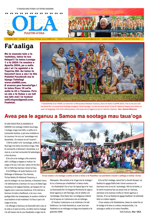 niupac - OLA 19 2023 - Page 1 - Created with Publitas.com