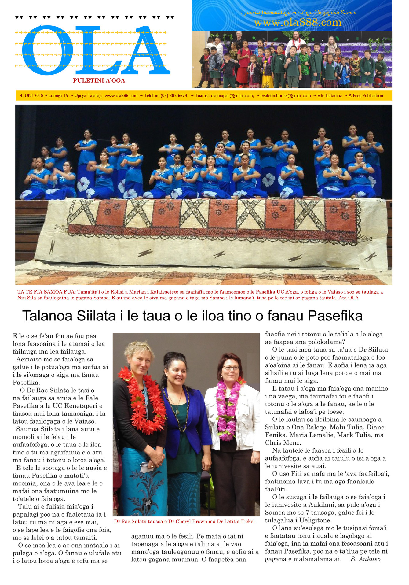 niupac - OLA 15 - 2018 - Page 1 - Created with Publitas.com