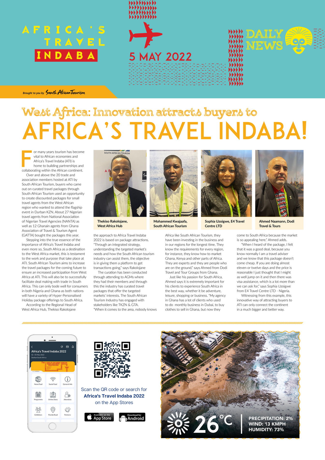Africa's Travel Indaba Daily News - Page 1 - Created with Publitas.com