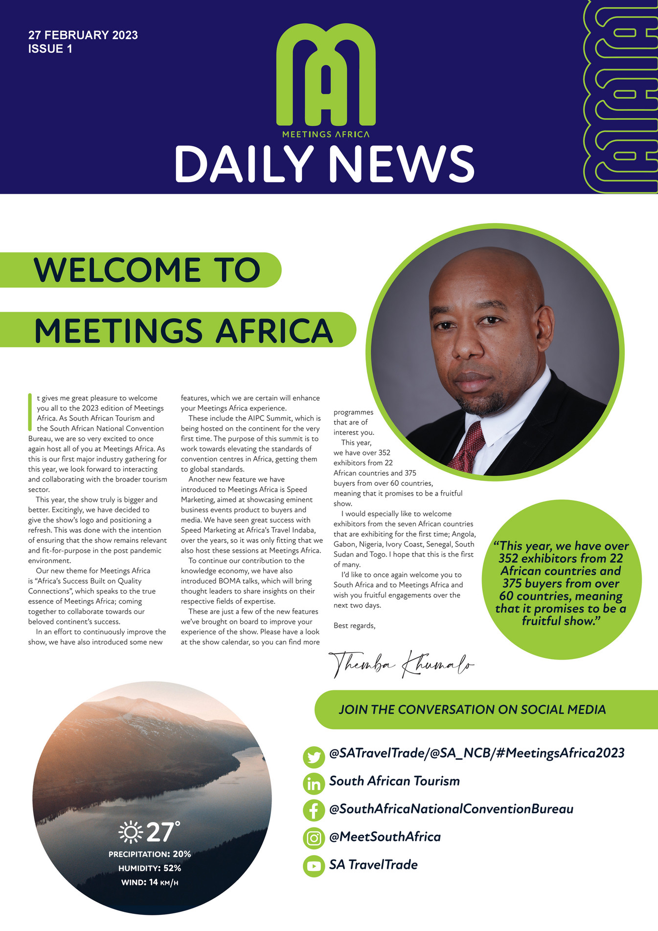 Film & Event Media - Meetings Africa - Daily Newspaper 1 - Page 1 ...