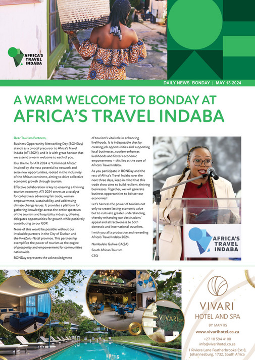 Film & Event Media - Africa's Travel Indaba 2024 - BONday - Page 1