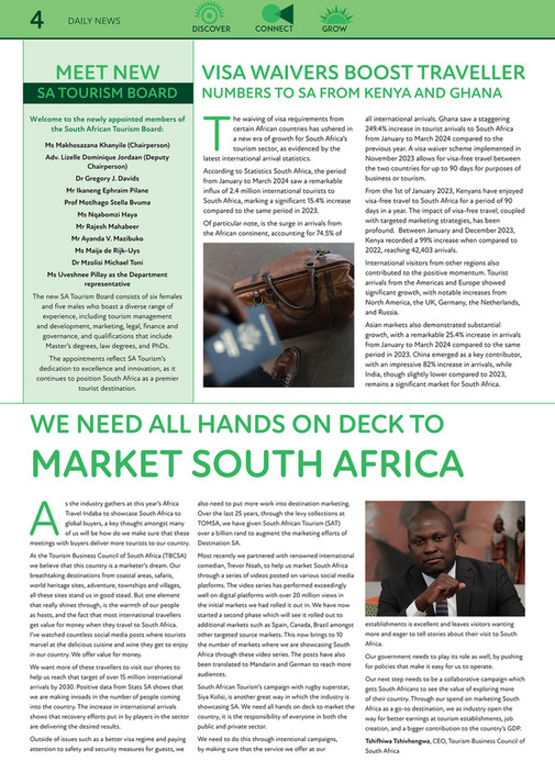 Film & Event Media - Africa's Travel Indaba 2024 - BONday - Page 4-5