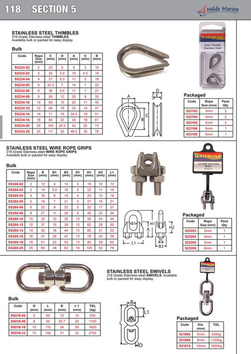 My publications - Milde Marine Product Catalogue 2023/24 - Section 5 - Page 18-19 - Created with ...