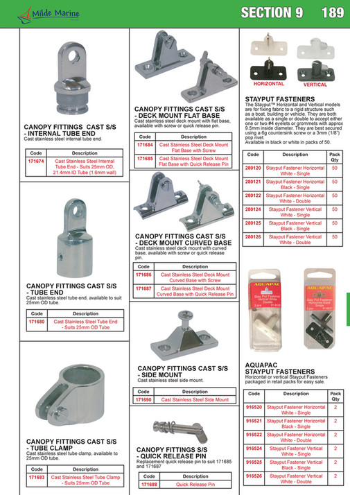 My publications - Milde Marine Product Catalogue 2023/24 - Section 9 - Page 8-9 - Created with ...