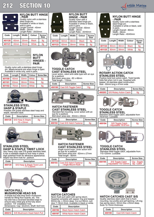 My publications - Milde Marine Product Catalogue 2023/24 - Section 10 - Page 8-9 - Created with ...