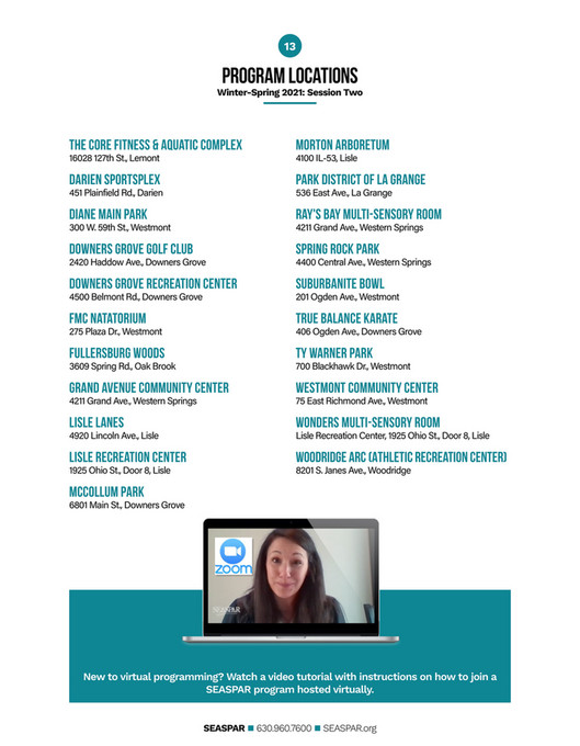 SEASPAR - SEASPAR Winter Spring 2021 Session 2 Program Guide - Page 13 - Created with Publitas.com