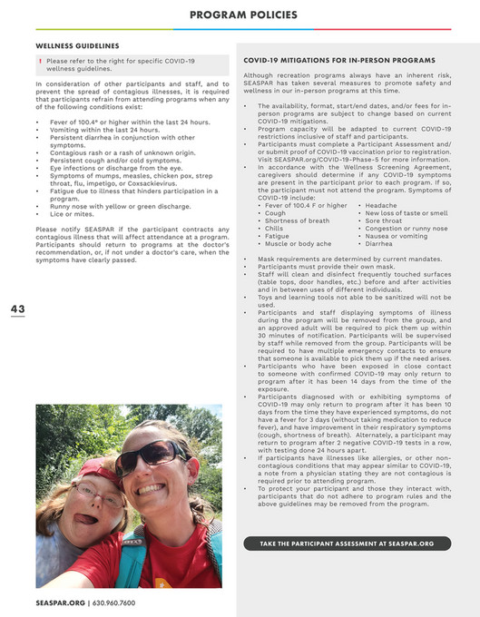 SEASPAR - SEASPAR Winter Spring 2022 Program Guide - Page 44-45 - Created with Publitas.com