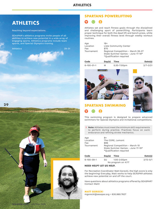 SEASPAR - SEASPAR Winter Spring 2022 Program Guide - Page 30-31 - Created with Publitas.com