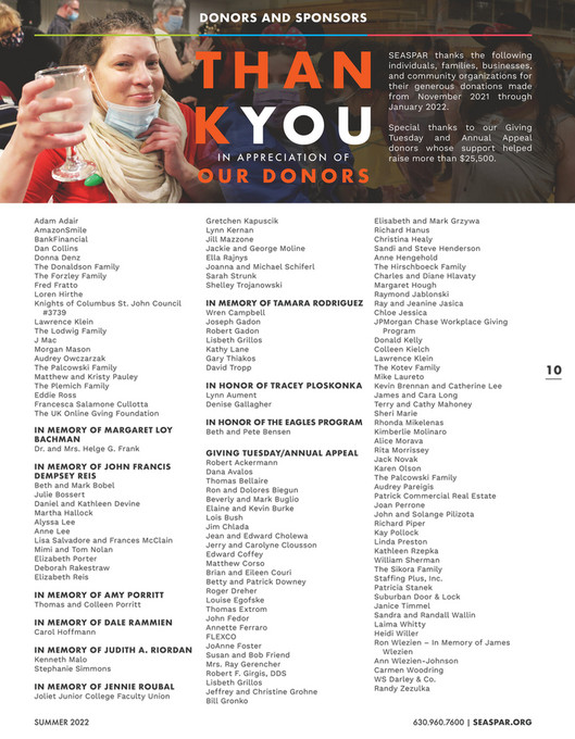 SEASPAR - SEASPAR SUMMER 2022 Program Guide - Page 10-11 - Created with Publitas.com