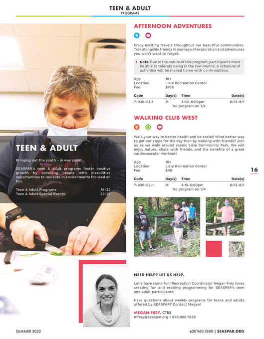 SEASPAR - SEASPAR SUMMER 2022 Program Guide - Page 16-17 - Created with Publitas.com