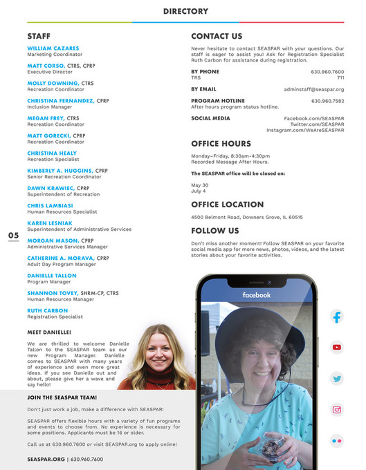 SEASPAR - SEASPAR SUMMER 2022 Program Guide - Page 6-7 - Created with Publitas.com