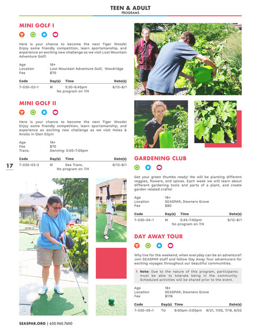 SEASPAR - SEASPAR SUMMER 2022 Program Guide - Page 18-19 - Created with Publitas.com