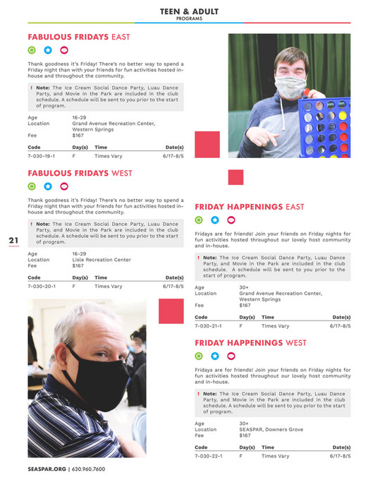 SEASPAR - SEASPAR SUMMER 2022 Program Guide - Page 22-23 - Created with Publitas.com