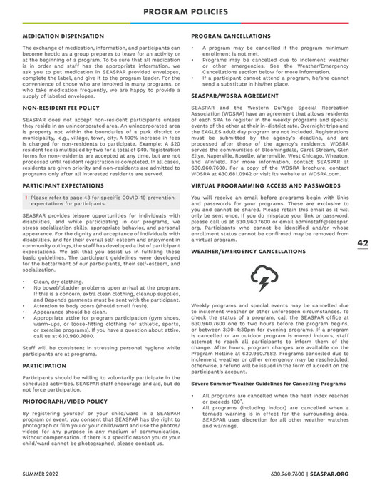 SEASPAR - SEASPAR SUMMER 2022 Program Guide - Page 42-43 - Created with Publitas.com