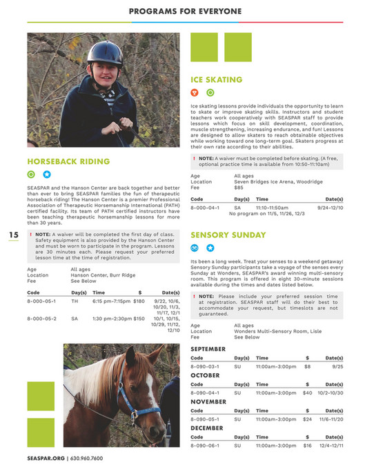 SEASPAR Fall 2022 Program Guide - Page 16-17 - Created with Publitas.com