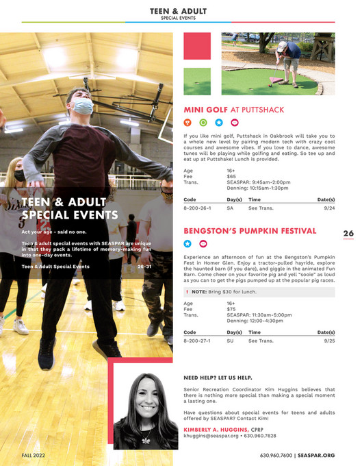 SEASPAR Fall 2022 Program Guide - Page 26-27 - Created with Publitas.com