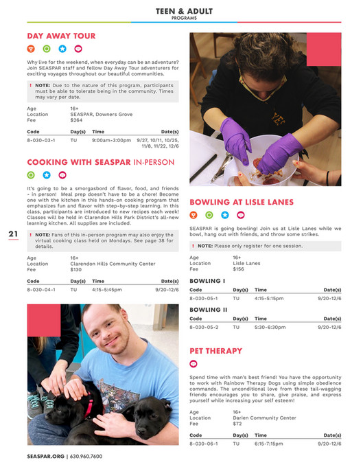 SEASPAR Fall 2022 Program Guide - Page 22-23 - Created with Publitas.com