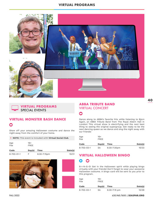 SEASPAR Fall 2022 Program Guide - Page 40-41 - Created with Publitas.com