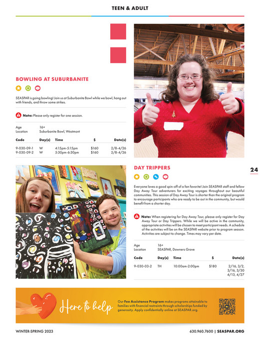 SEASPAR - Winter-Spring 2023 Program Guide - Page 24-25 - Created with ... SEASPAR - Winter-Spring 2023 Program Guide - Page 24-25 - Created with ...