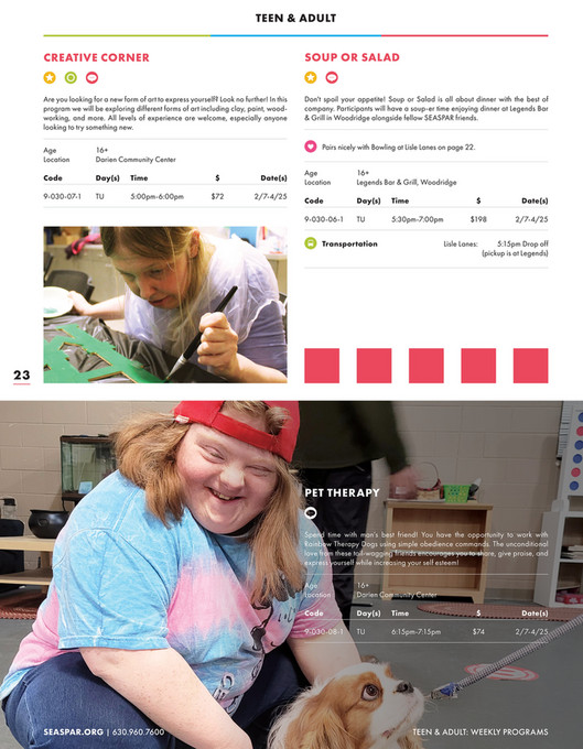 SEASPAR - Winter-Spring 2023 Program Guide - Page 24-25 - Created with ... SEASPAR - Winter-Spring 2023 Program Guide - Page 24-25 - Created with ...
