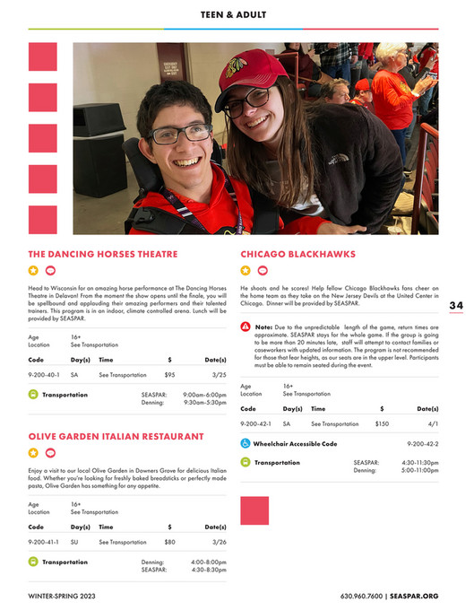 SEASPAR - Winter-Spring 2023 Program Guide - Page 34-35 - Created with ... SEASPAR - Winter-Spring 2023 Program Guide - Page 34-35 - Created with ...
