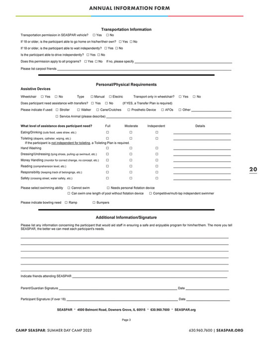 SEASPAR - SEASPAR Summer Day Camp Guide Summer 2023 - Page 20-21 - Created with Publitas.com