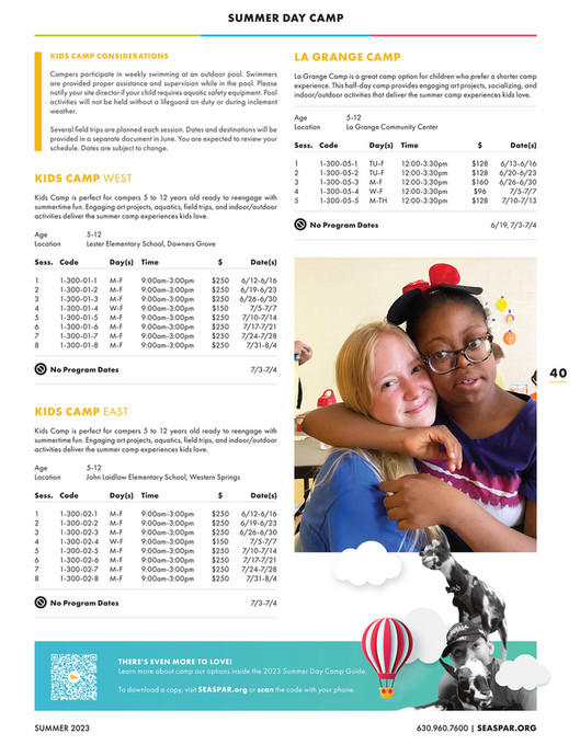 Seaspar Seaspar 2023 Summer Program Guide Page 40 41 Created With