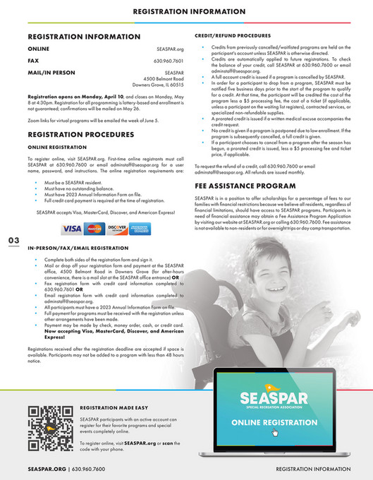 Seaspar Seaspar 2023 Summer Program Guide Page 4 5 Created With