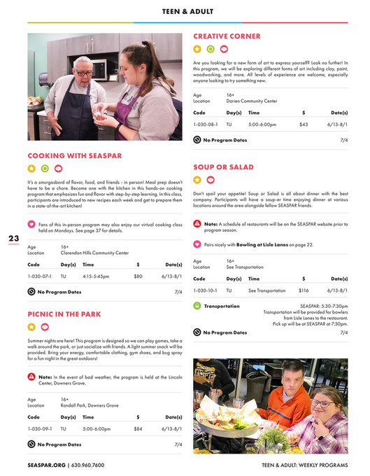 SEASPAR - SEASPAR 2023 Summer Program Guide - Page 24-25 - Created with ... SEASPAR - SEASPAR 2023 Summer Program Guide - Page 24-25 - Created with ...