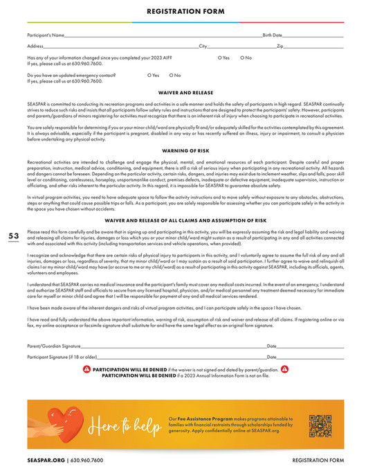 Seaspar Seaspar 2023 Summer Program Guide Page 54 55 Created With