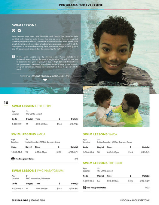 Seaspar Seaspar 2023 Summer Program Guide Page 16 17 Created With