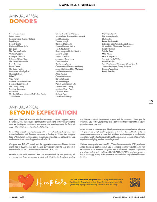 Seaspar Seaspar 2023 Summer Program Guide Page 12 13 Created With