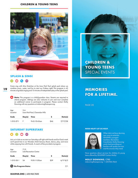 SEASPAR - SEASPAR 2023 Summer Program Guide - Page 20-21 - Created with Publitas.com