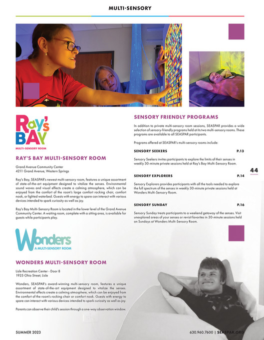 SEASPAR - SEASPAR 2023 Summer Program Guide - Page 44-45 - Created with Publitas.com