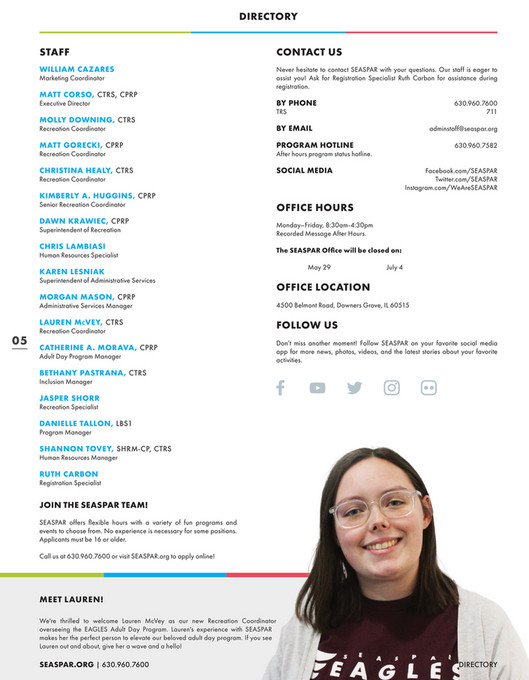 SEASPAR - SEASPAR 2023 Summer Program Guide - Page 6-7 - Created with Publitas.com