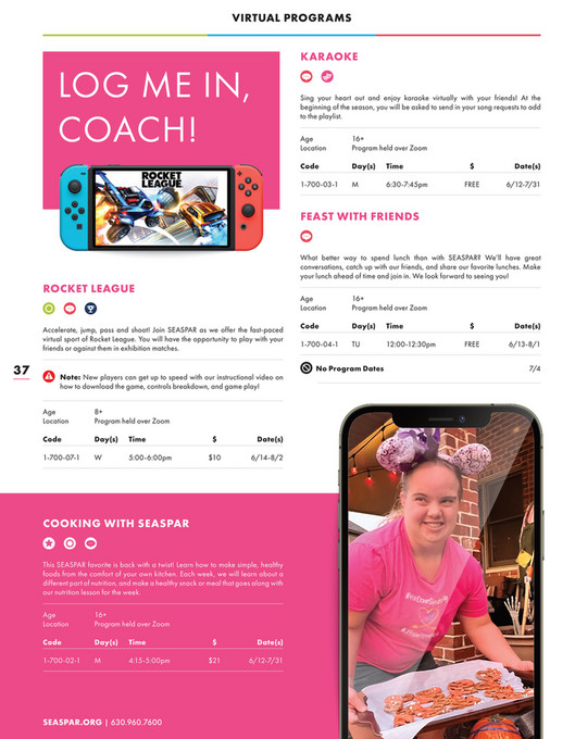 SEASPAR - SEASPAR 2023 Summer Program Guide - Page 38-39 - Created with Publitas.com