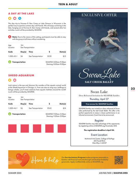 Seaspar Seaspar 2023 Summer Program Guide Page 32 33 Created With
