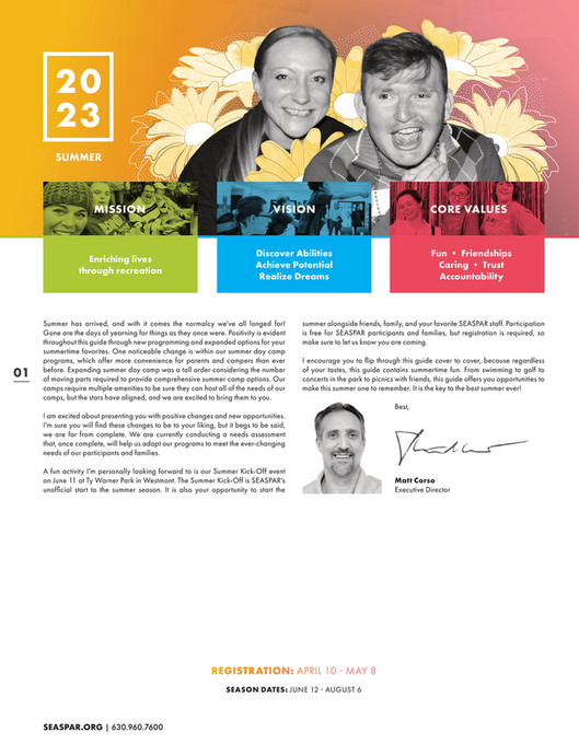 SEASPAR - SEASPAR 2023 Summer Program Guide - Page 2-3 - Created with Publitas.com