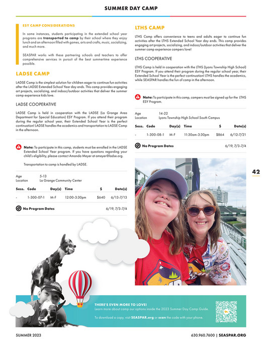 Seaspar Seaspar 2023 Summer Program Guide Page 42 43 Created With