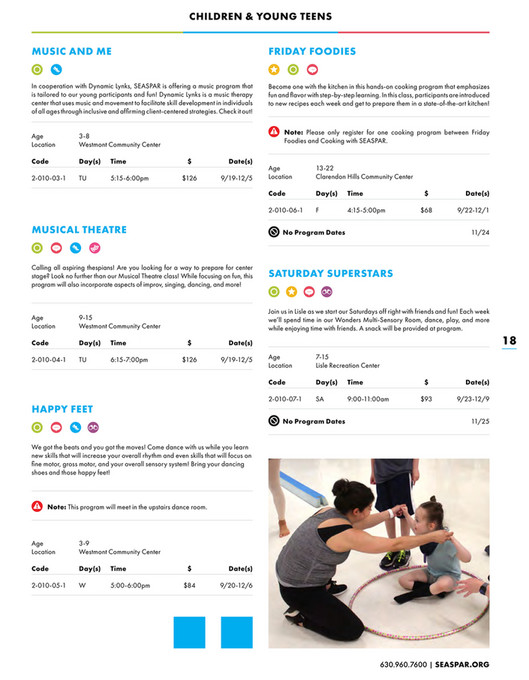 SEASPAR 2023 Fall Program Guide - Page 18-19 - Created with Publitas.com