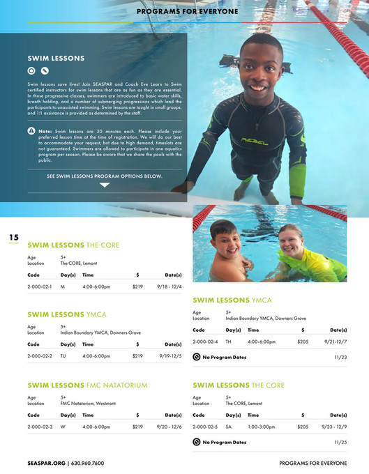 SEASPAR 2023 Fall Program Guide - Page 16-17 - Created with Publitas.com