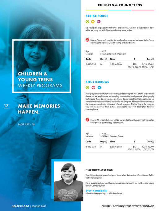 SEASPAR 2023 Fall Program Guide - Page 18-19 - Created with Publitas.com