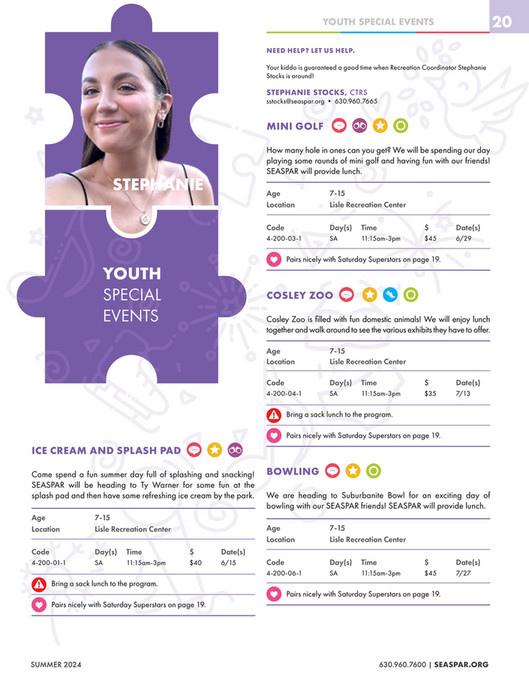 SEASPAR 2024 Summer Program Guide - Page 20-21 - Created with Publitas.com