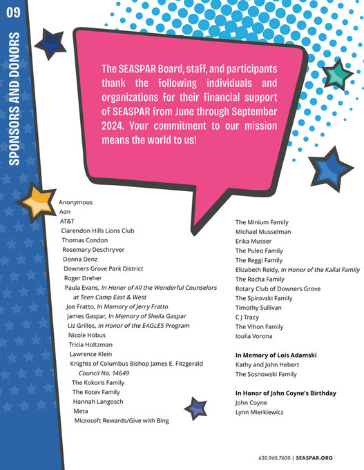 SEASPAR South East Special Recreation Association, - Page 10-11 - Created with Publitas.com