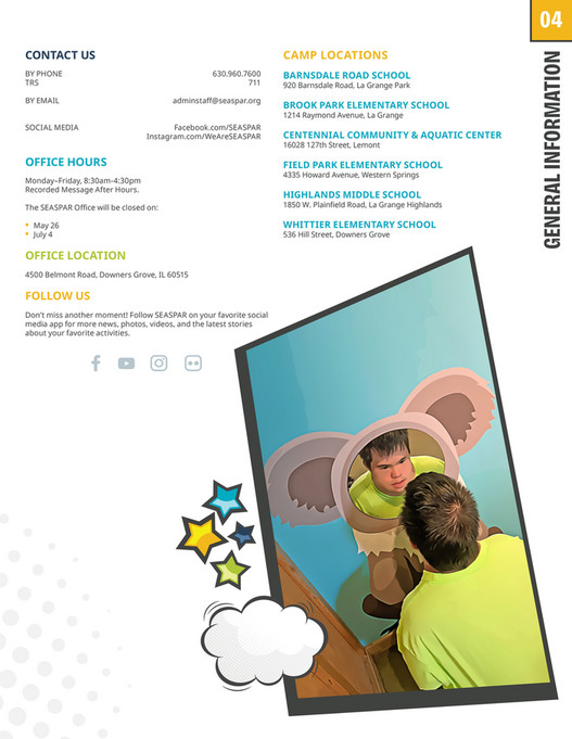 SEASPAR Special Recreation Association Summer Day Camp 2025 - Page 4-5 - Created with Publitas.com