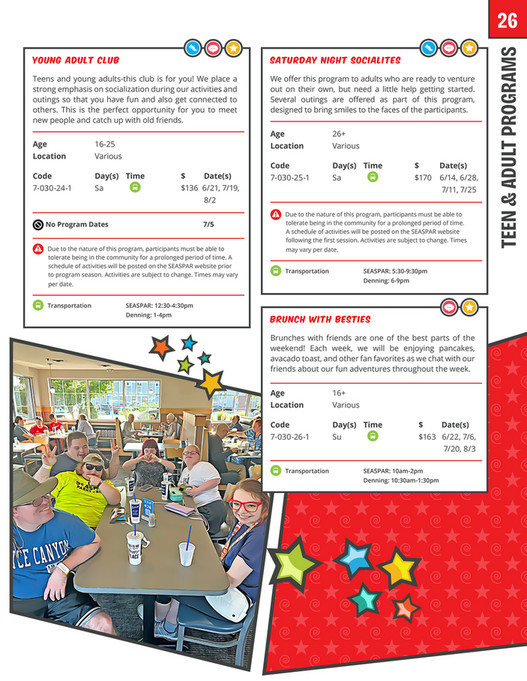 SEASPAR - SEASPAR 2025 Summer Program Guide - Page 26-27 - Created with Publitas.com