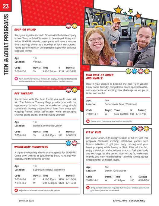 SEASPAR - SEASPAR 2025 Summer Program Guide - Page 24-25 - Created with Publitas.com